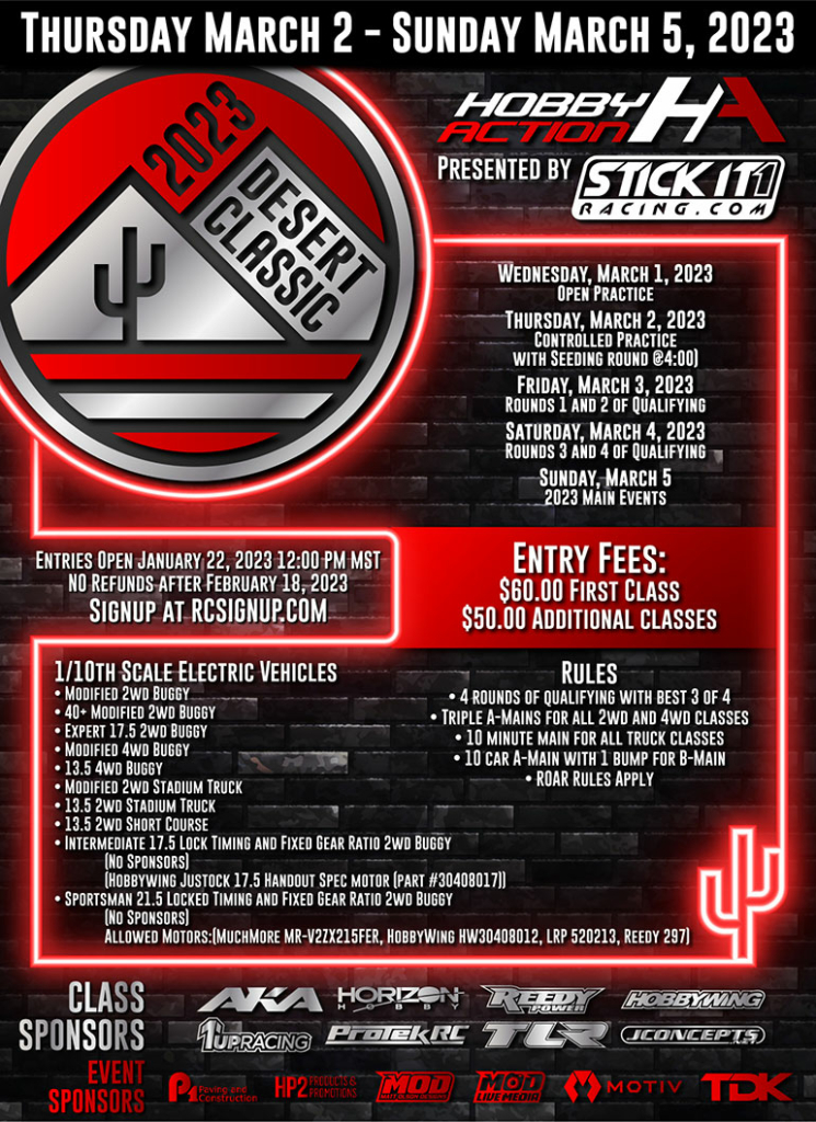 Red RC » 2023 Desert Classic – Announcement