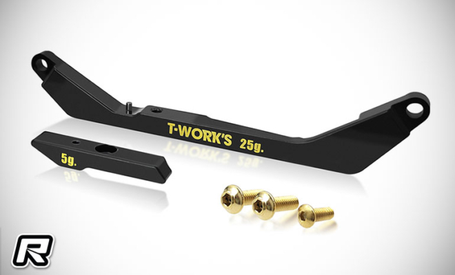 Red RC » T-works BD12 Brass Motor Mount Weight Set