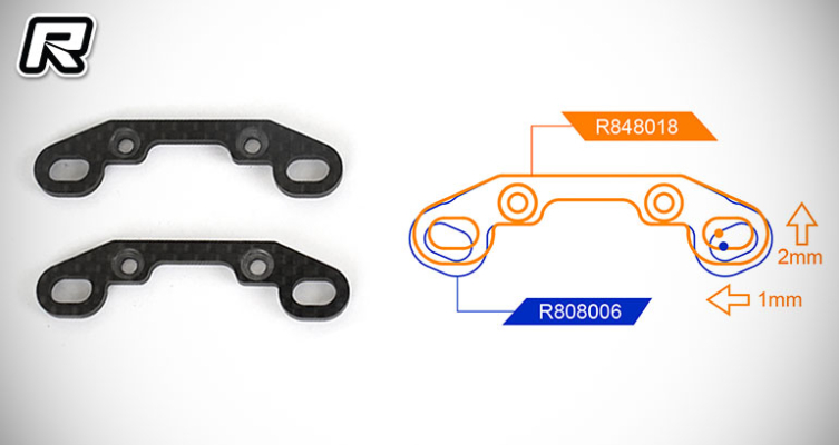 Red RC » ARC R8.4 optional Rear Upper Arm Plate
