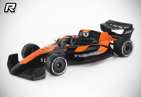 Red RC » Team Saxo F1 Body with Helmet, Halo & Mirrors